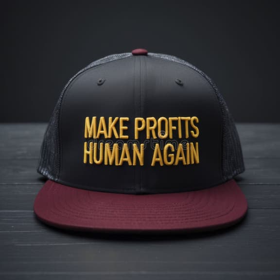 Make profits human again stock illustration. Illustration of human ...