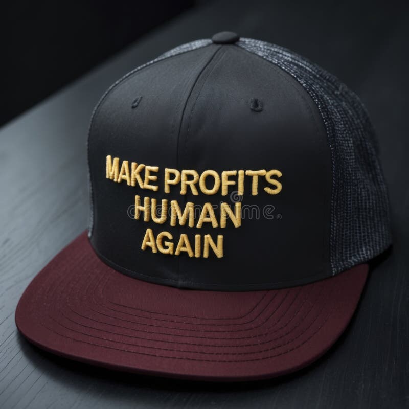 MAKE PROFITS HUMAN AGAIN stock illustration. Illustration of graphic ...