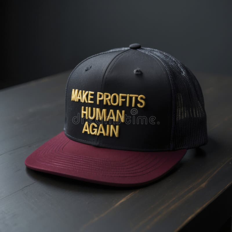 Make profits human again stock illustration. Illustration of justice ...