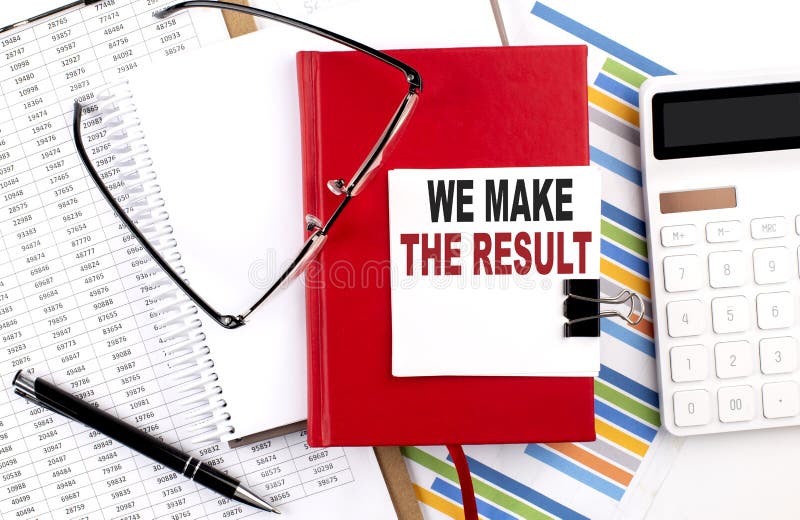 We MAKE the RESULT Text on Notebook with Chart, Calculator and Pen ...