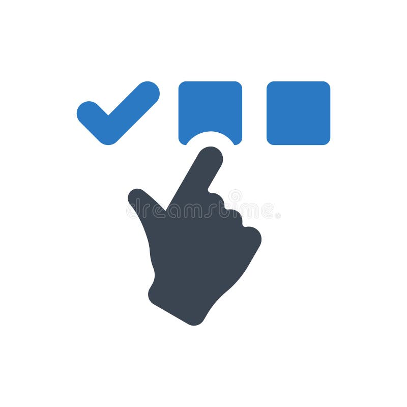 Make selection icon stock vector. Illustration of vote - 262612561