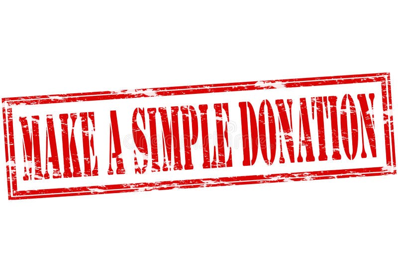 Make a simple donation stock illustration. Illustration of donation ...
