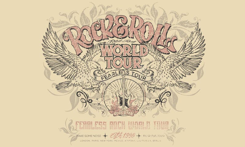 Make Some Noise. Music World Tour Logo Stock Vector - Illustration of ...