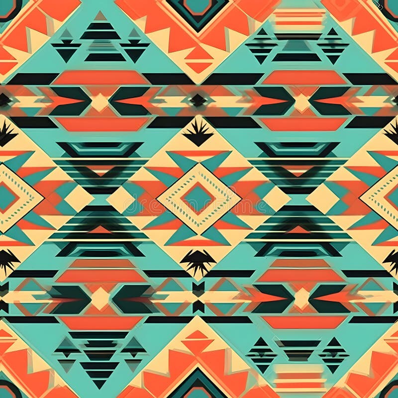 Make a Statement with Vibrant Seamless Aztec Patterns Stock ...