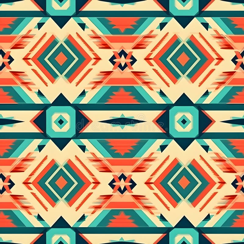 Make a Statement with Vibrant Seamless Aztec Patterns Stock ...