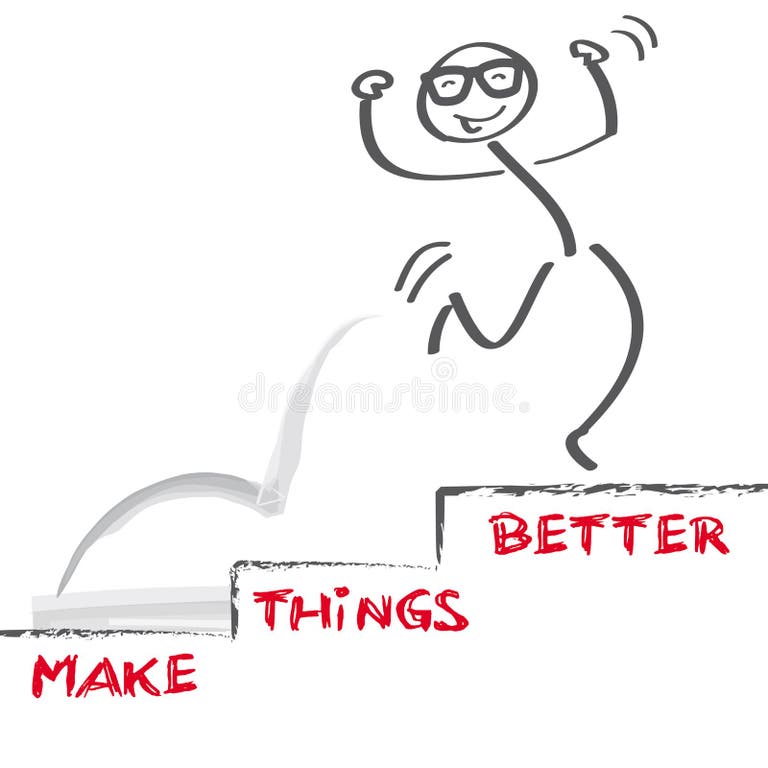 Make things better stock illustration. Illustration of motivation ...