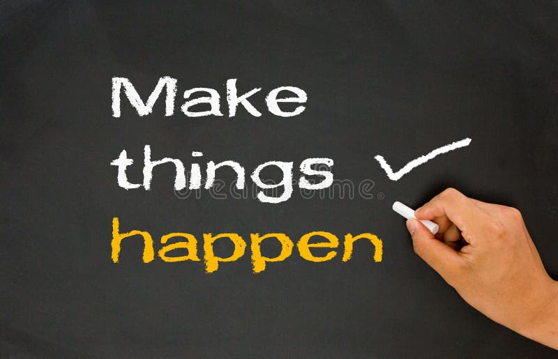 Make things happen stock photo. Image of achievement - 43330538