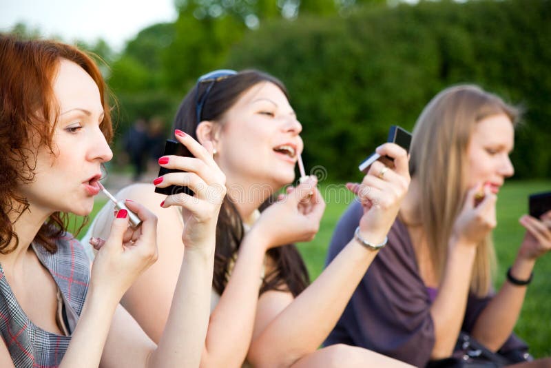 Make up stock photo. Image of three, beautiful, park - 10231260