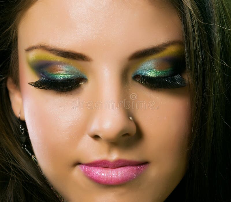 Make-up achtergrond stock afbeelding. Image of manier - 15975787