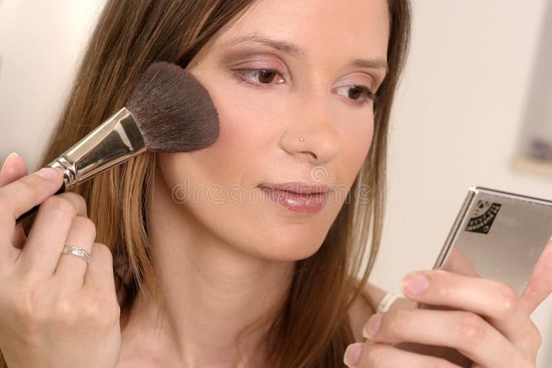 Make up stock photo. Image of beauty, young, powder, cosmetics - 1291420