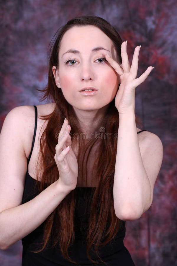 Make up stock image. Image of emotions, sensuality, smooth - 23262535