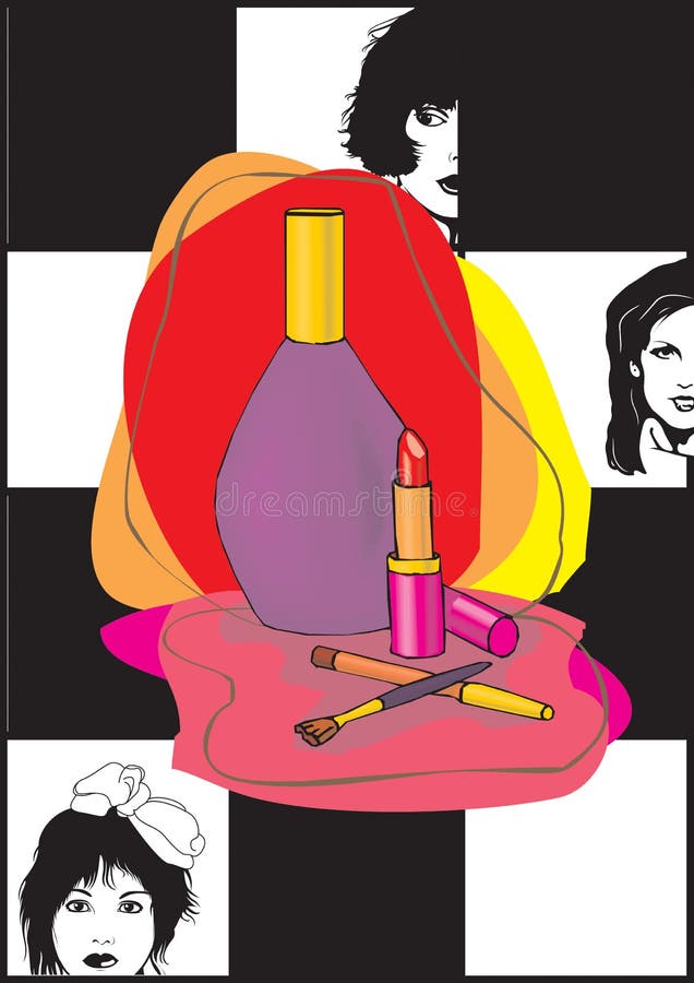 Make Up Stock Illustration Illustration Of Feminine Cosmetics 2472103