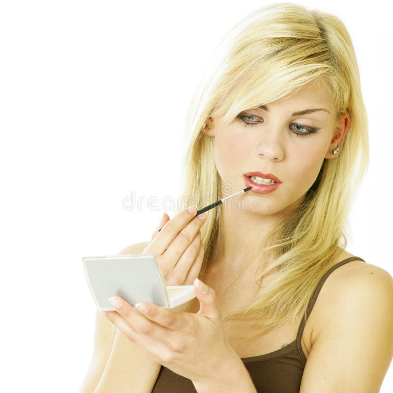 Make up stock image. Image of people, brush, indoors - 25166129