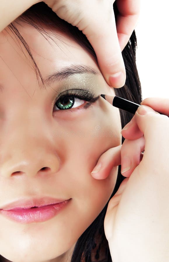 Make up stock image. Image of makeup, attractive, girl - 25946959