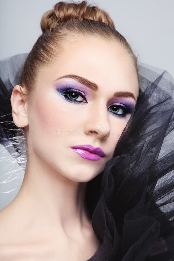 Make-up stock image. Image of beautiful, hairdo, hairstyle - 28345145