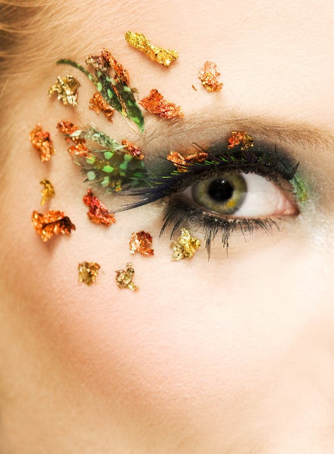 Make up stock image. Image of girl, extravagant, beautiful - 3524299