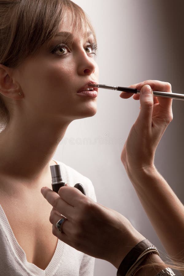 Make-up artist stock image. Image of girl, applying, creative - 17754525