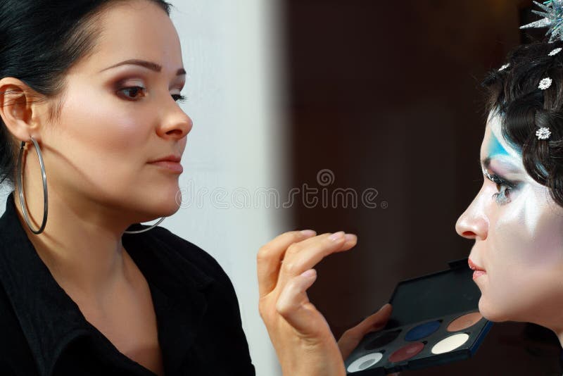 Make up artist stock photo. Image of arms, hairstyle - 28658092