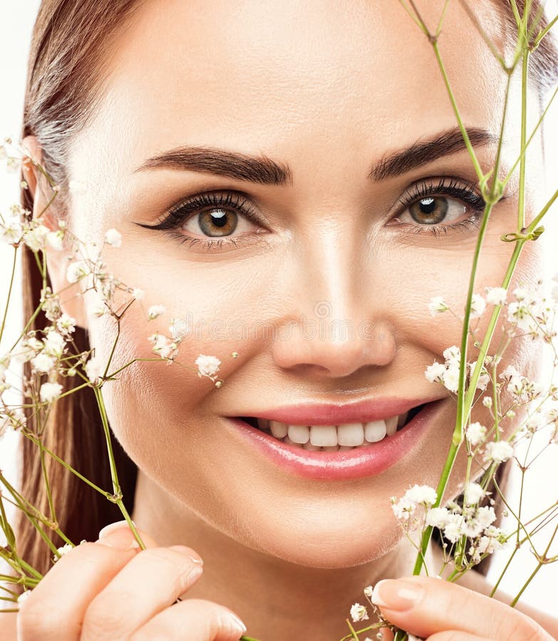 The Make-up Artist Does Long-lasting Styling of the Eyebrows and Makes ...