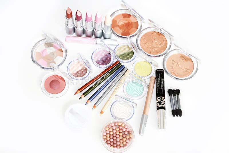 Make up collection stock photo. Image of colorful, glossy - 8166174
