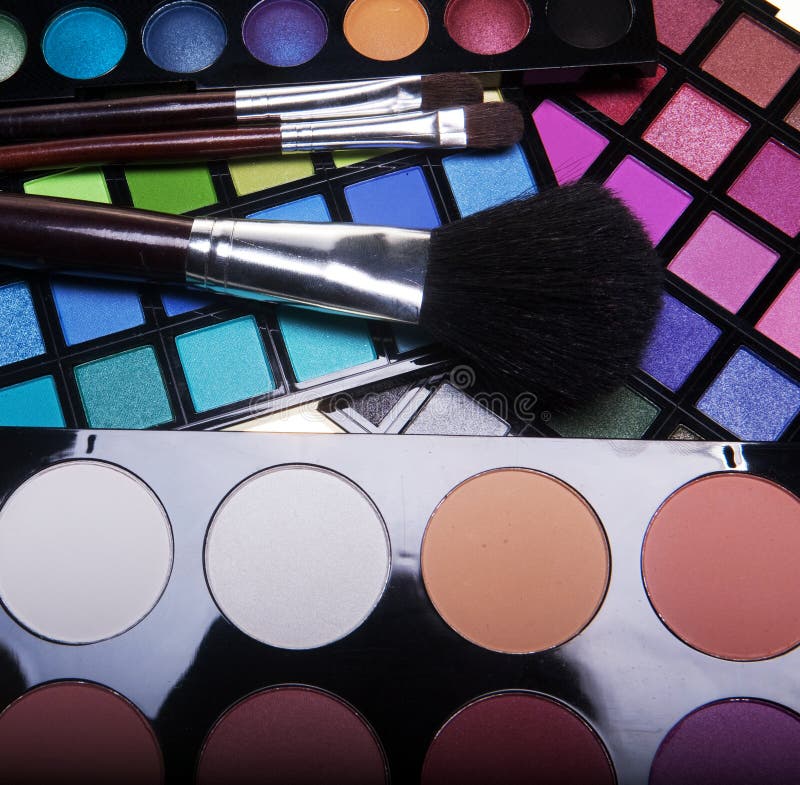 Make-up Collection - Beauty Backgound Stock Image - Image of feminine ...