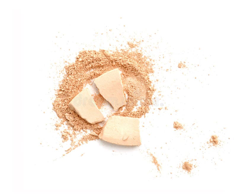 Crushed Powder Isolated On White Background Stock Photo - Image of ...