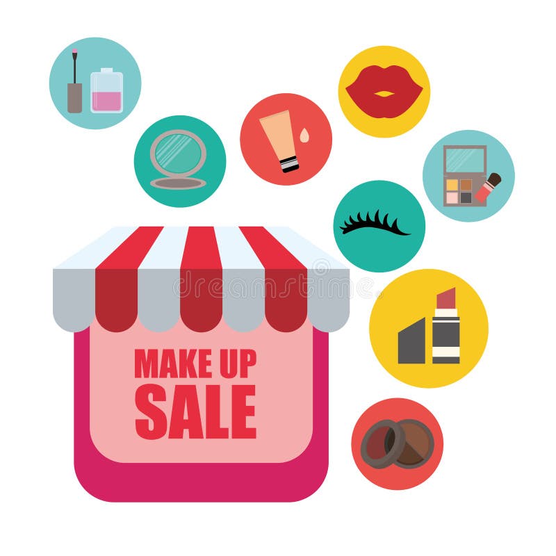 Make up design stock vector. Illustration of makeover - 59948468