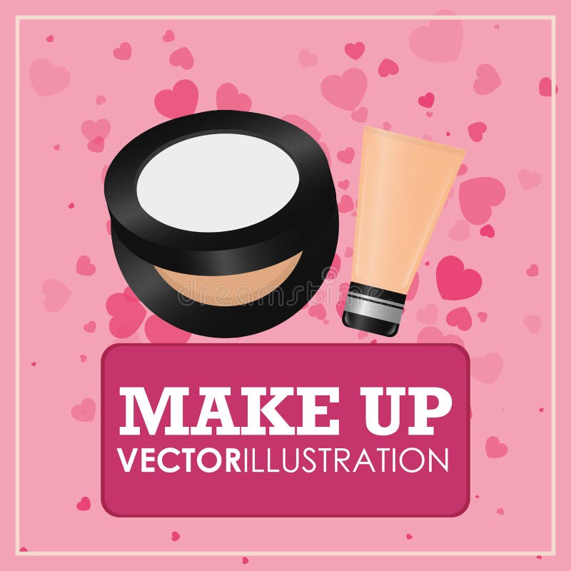 Make up design stock vector. Illustration of preparation - 59951302