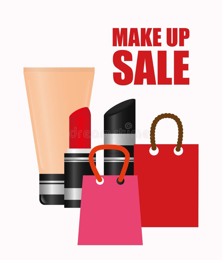 Make up design stock illustration. Illustration of sale - 59062563