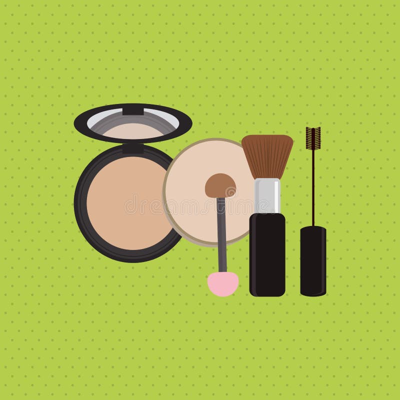 Make Up Design. Cosmetic Icon. Skin Care Concept, Vector Illustration ...