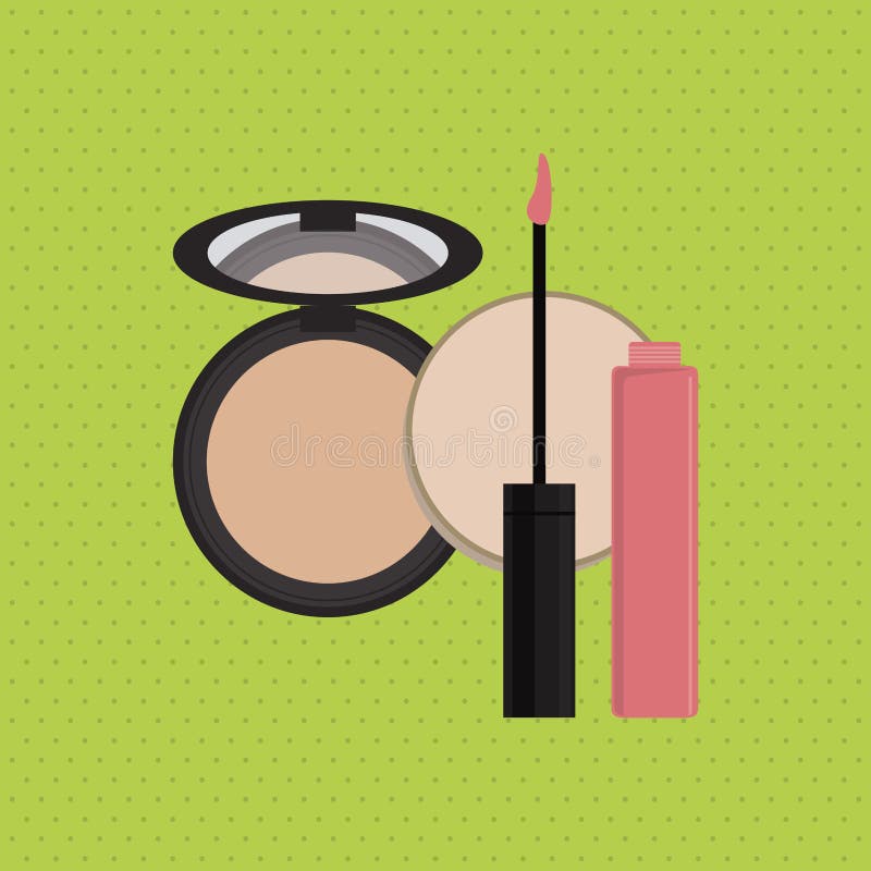 Make Up Design. Cosmetic Icon. Skin Care Concept, Vector Illustration ...