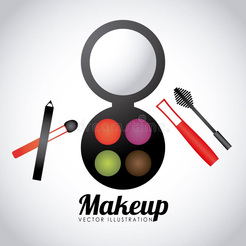 Make up design stock illustration. Illustration of drawing - 48205892