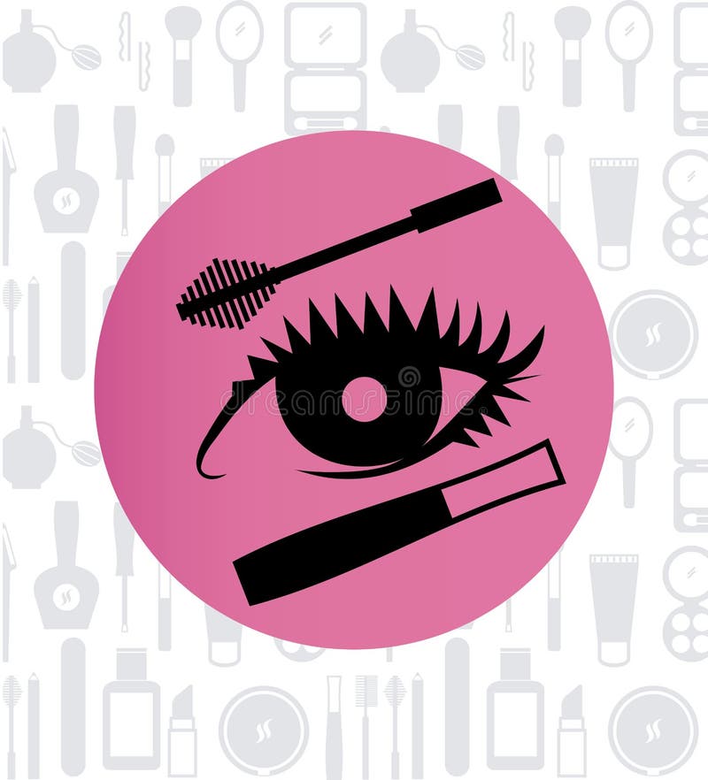 Make up design stock illustration. Illustration of label - 48205921