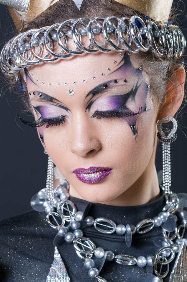 Make-up En Haar De Kunstenaarsconcurrentie Redactionele Stock ...