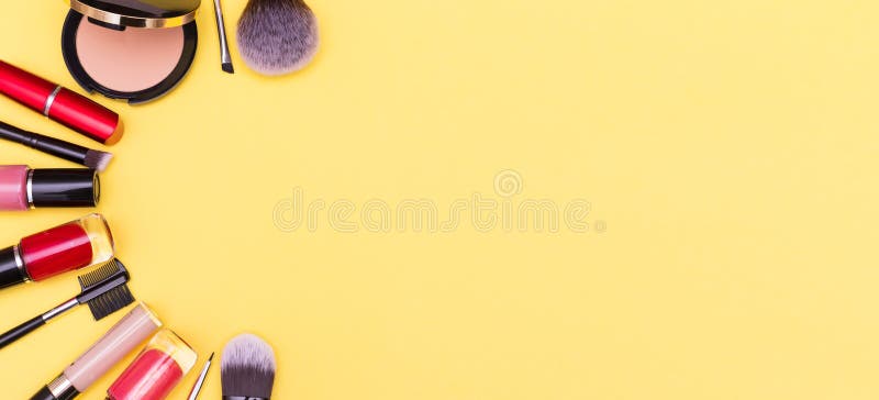 Make Up the Essentials. a Set of Professional Makeup Brushes and ...