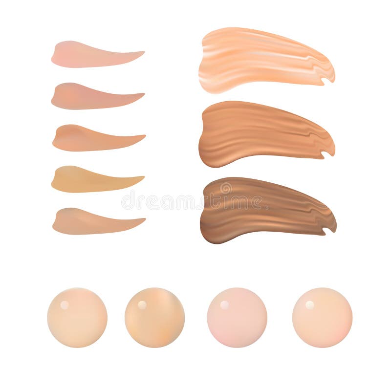 Make up foundation palette stock vector. Illustration of female - 81332000