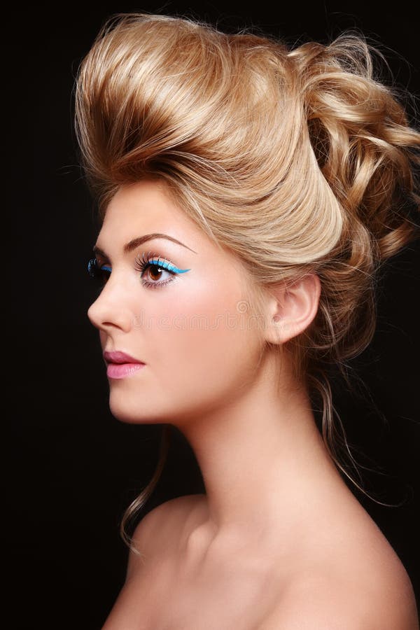 Make-up and hairdo stock image. Image of glamour, care - 21520011