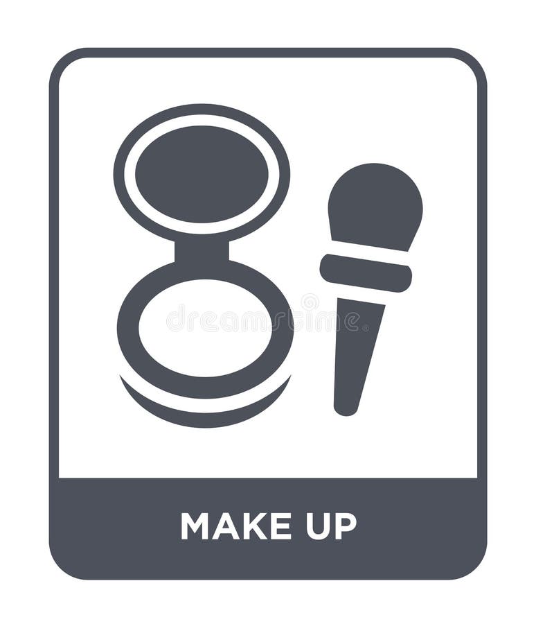Make Up Icon in Trendy Design Style. Make Up Icon Isolated on White ...