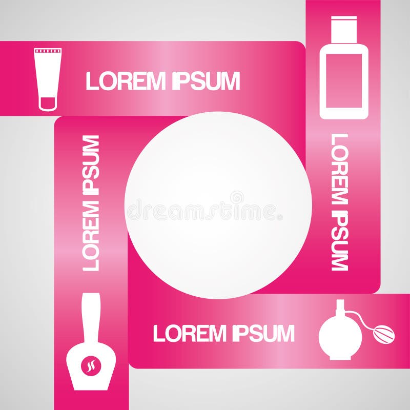 Make up infographics stock vector. Illustration of shadows - 58404487