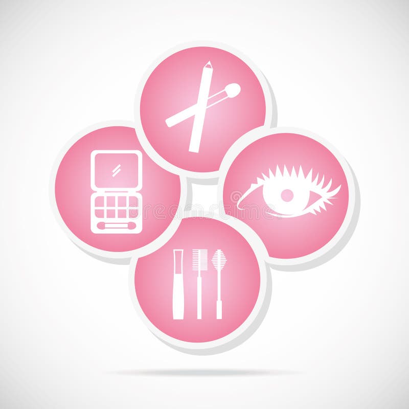 Make up infographics stock vector. Illustration of beautiful - 58404626