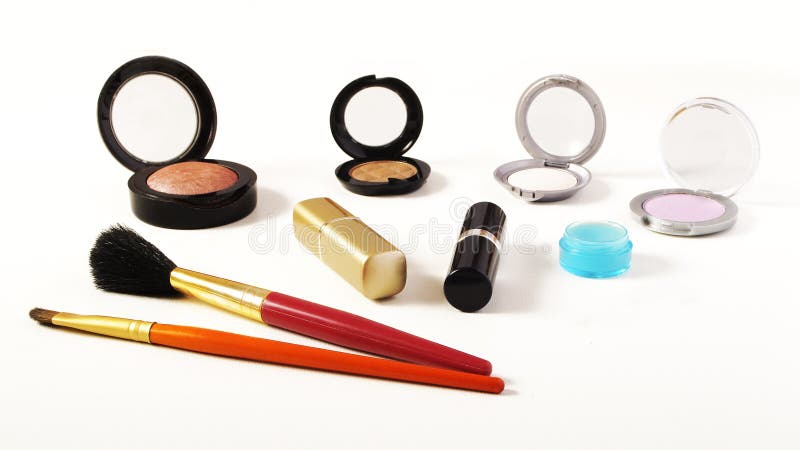 Creative make up painters stock image. Image of beauty - 20261299