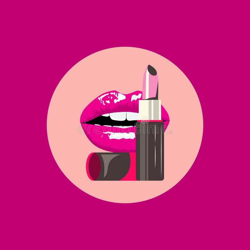 Make up logo design stock illustration. Illustration of poster - 258068011