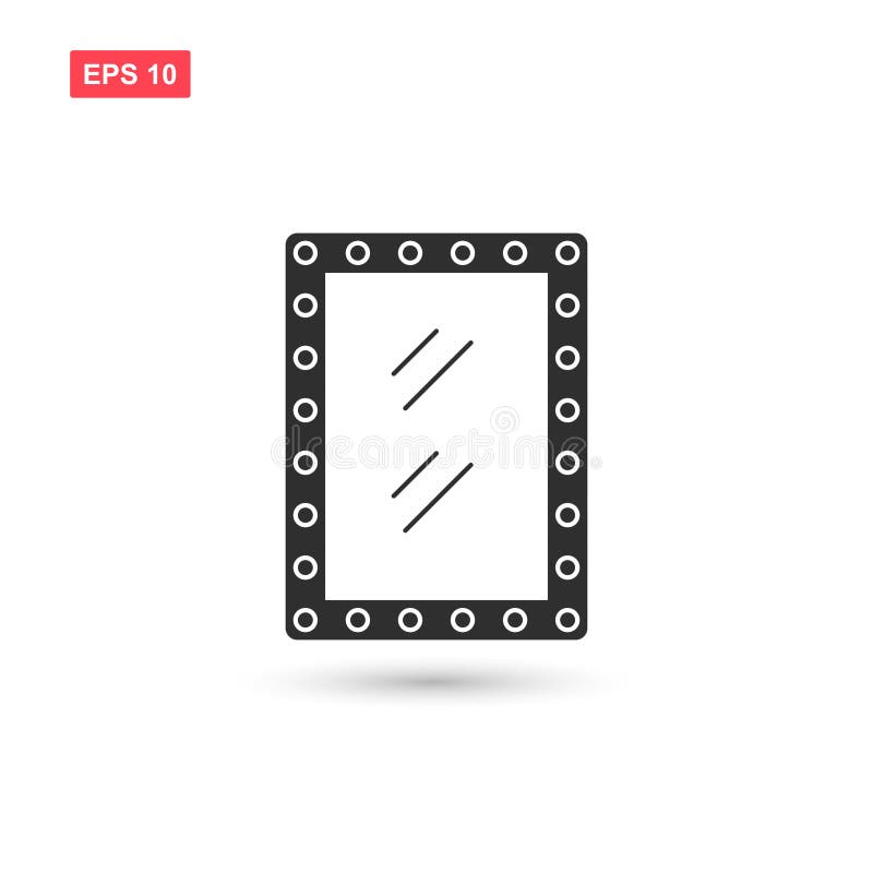 Make Up Mirror Vector Isolated 4 Stock Vector - Illustration of vector ...