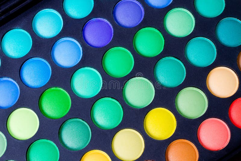 A Make-up Multi Colored Palette Stock Image - Image of personal ...