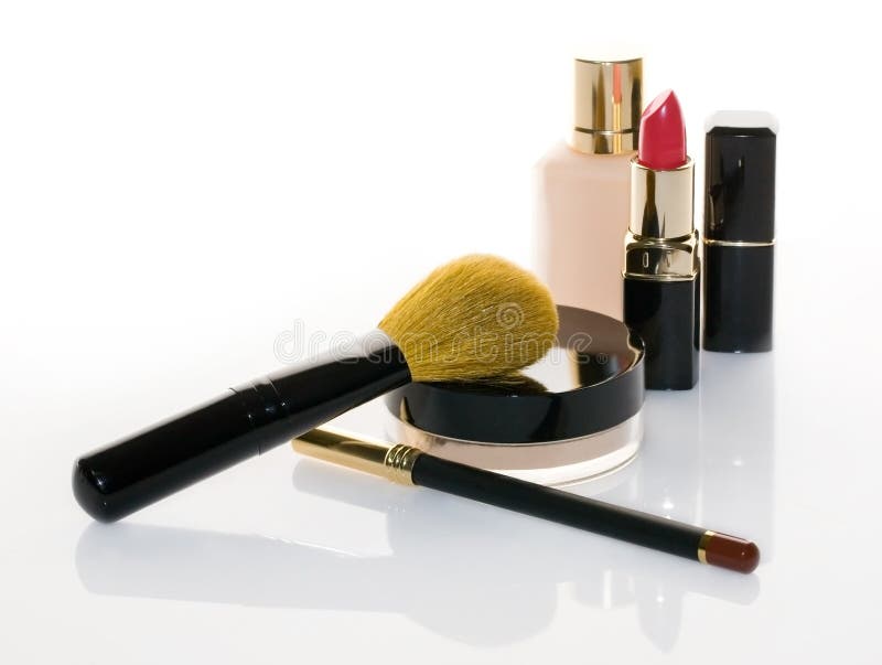 Various cosmetics stock photo. Image of powder, face - 25306126