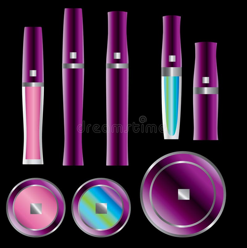 Make-up packages stock vector. Illustration of looking - 8390529