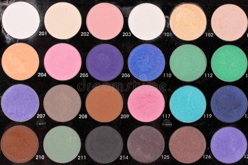 Make up palette stock image. Image of colors, close, detail - 28658209