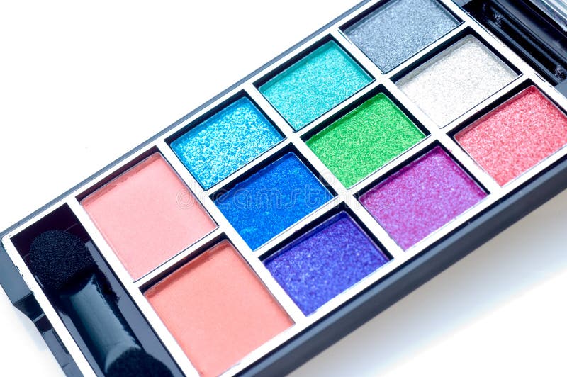 Make up palette stock photo. Image of blue, cosmetics - 8086576