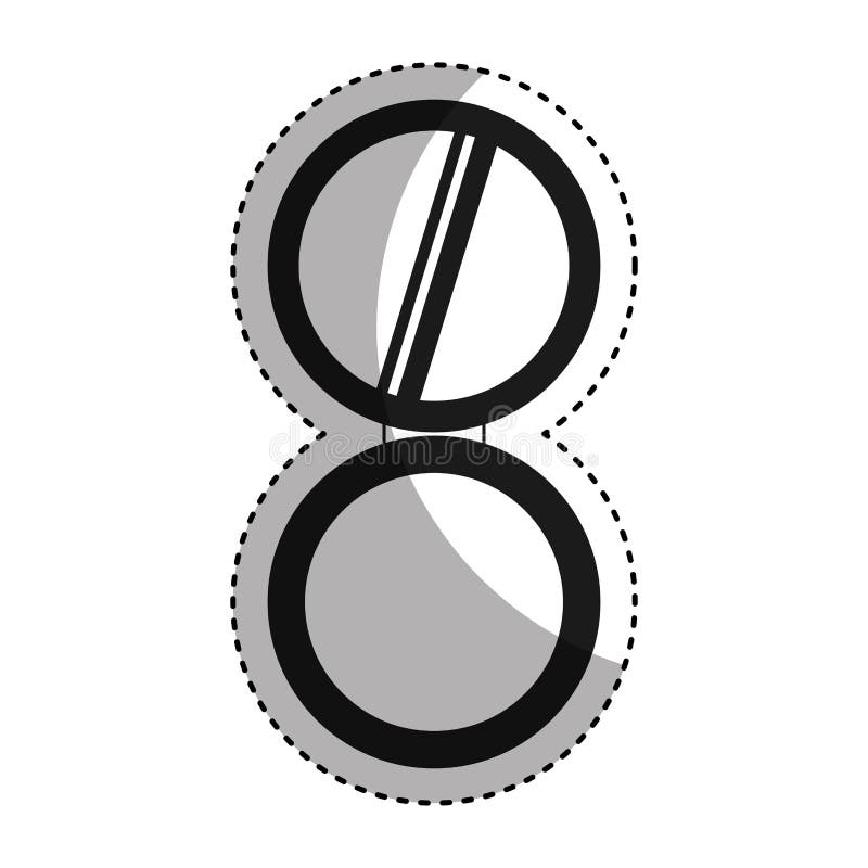 Make-up powder with mirror stock illustration. Illustration of glamour ...