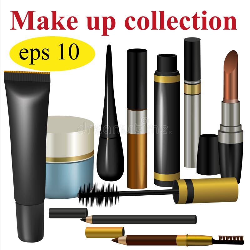 Make up set stock vector. Illustration of beautiful, fashion - 67147639